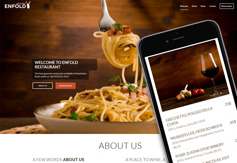 Enfold - Restaurant - Regal Web Agency